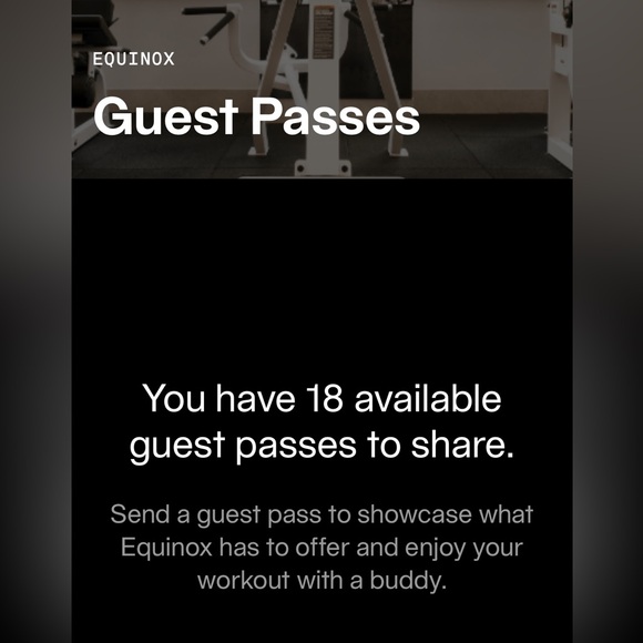 Other | 18 Equinox Allaccess Level Guest Passes | Poshmark
